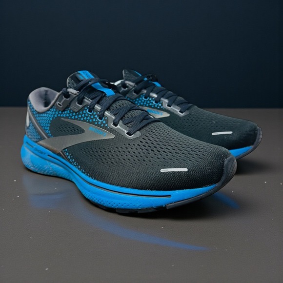 Brooks | Shoes | Brooks Ghost 4 Mens Sz 15 Running Shoes Black Blue ...